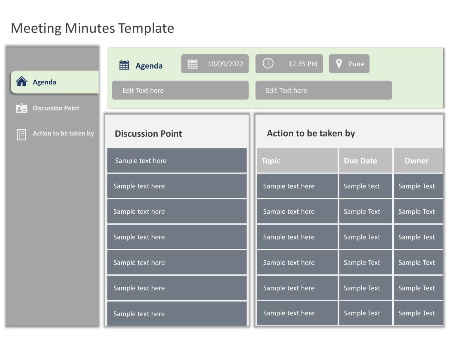 131+ Free Minutes Meeting PowerPoint Templates & Slides | SlideUpLift