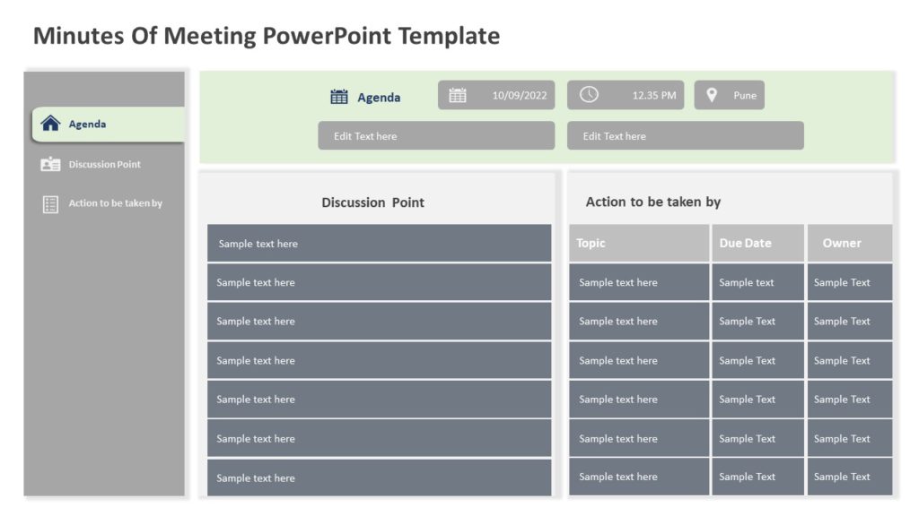 131+ Free Minutes Meeting PowerPoint Templates & Slides | SlideUpLift