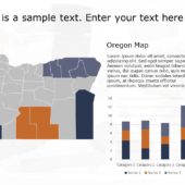 Oregon Map 8 PowerPoint Template