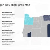 Oregon Map 1 PowerPoint Template
