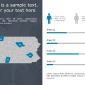 Pennsylvania Map 2 PowerPoint Template