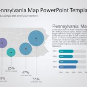 Vermont Map 8 PowerPoint Template