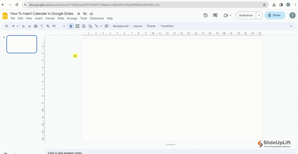 How To Insert A Calendar In Google Slides Presentations SlideUpLift