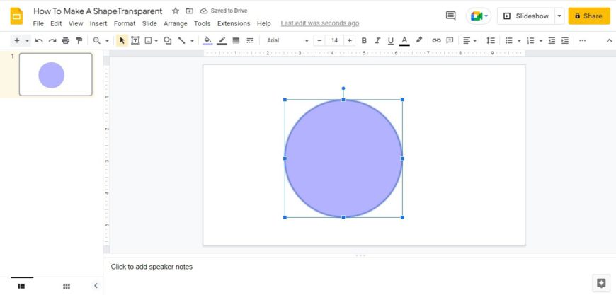 How To Make An Image Transparent In Google Slides | Google Slides Tutorial