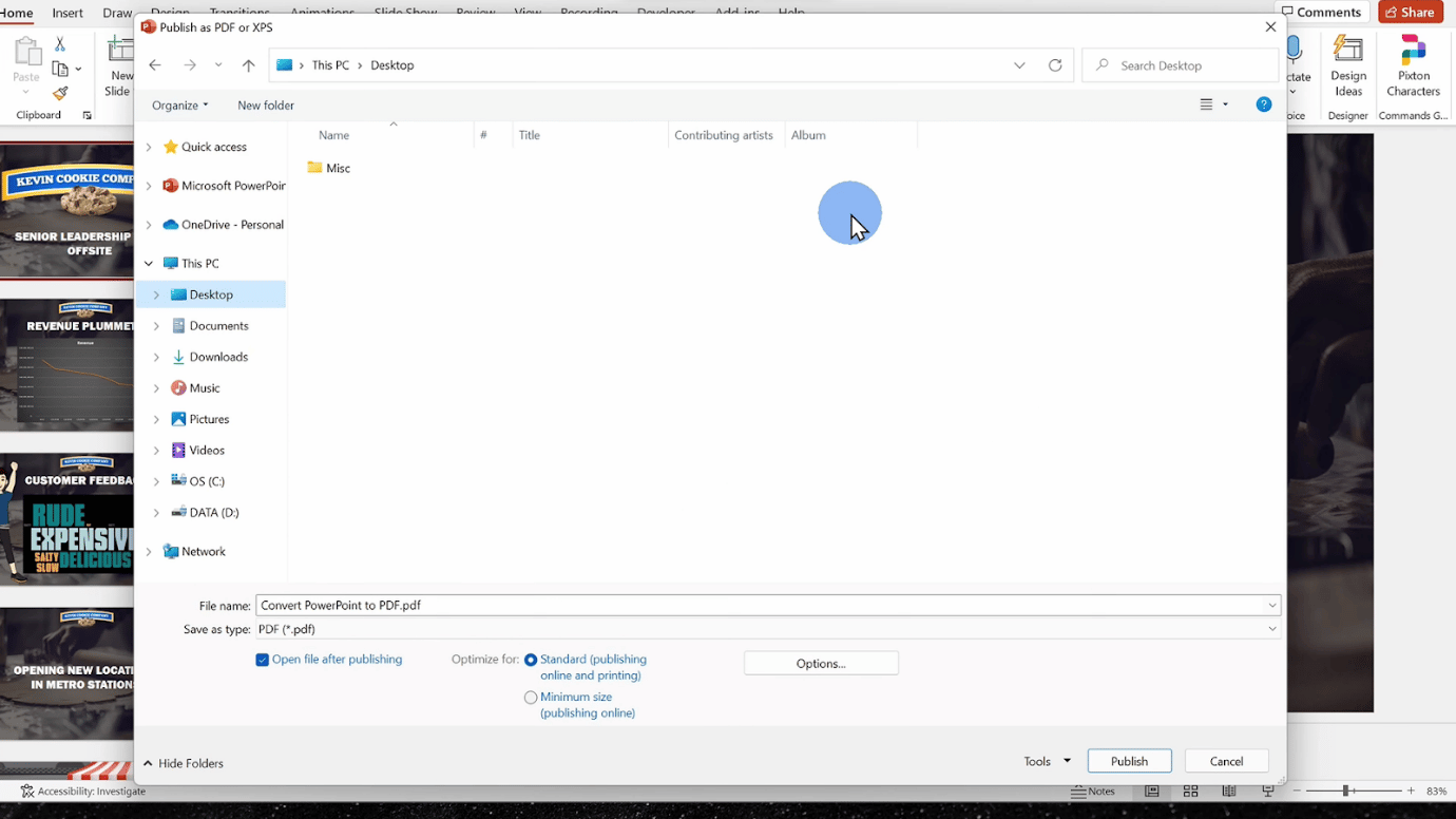 How To Save PowerPoint As PDF PowerPoint Tutorials