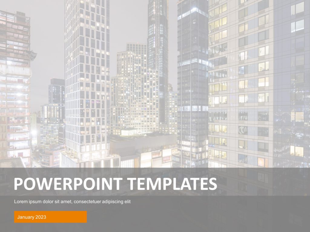 Corporate Title Slide PowerPoint Template