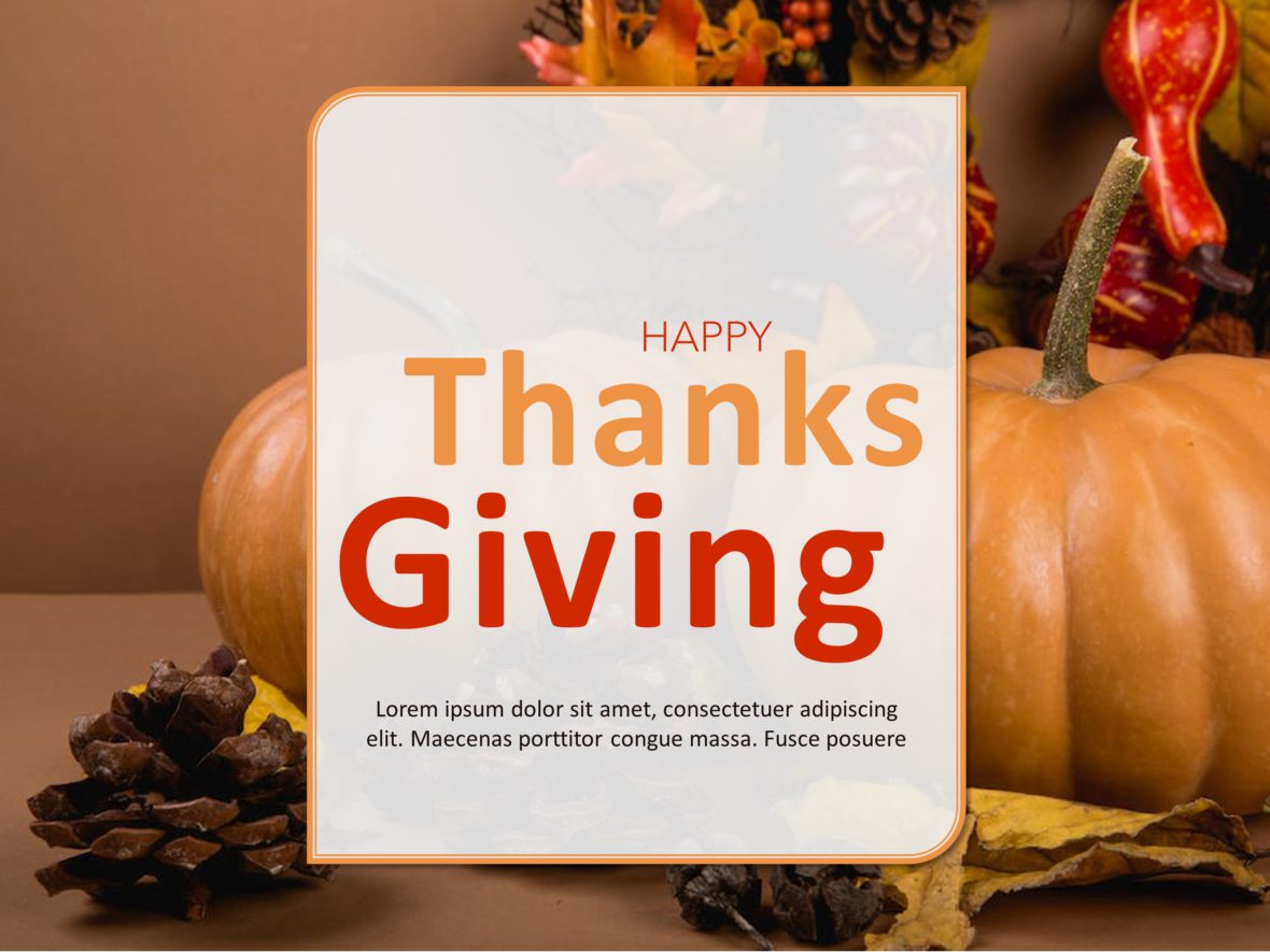 Editable Thanksgiving Slides For PowerPoint & Google Slides Presentations