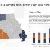 Nebraska Map 1 PowerPoint Template