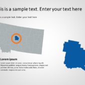 Nebraska Map 3 PowerPoint Template