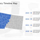 Missouri Map 5 PowerPoint Template