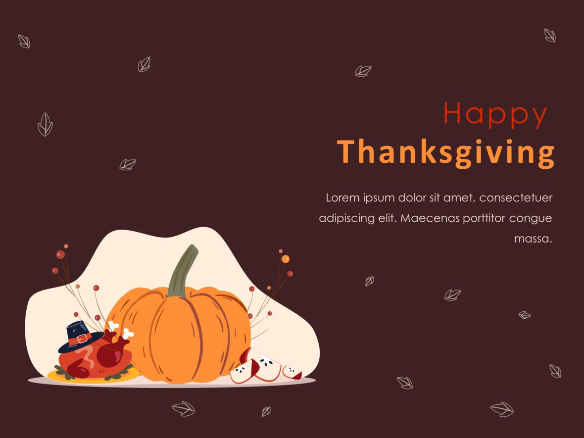 Editable Thanksgiving Slides For PowerPoint & Google Slides Presentations