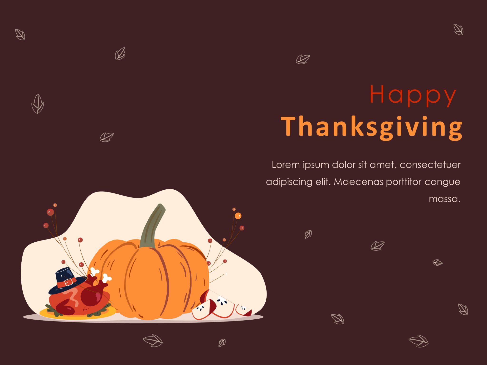 Editable Thanksgiving Slides For PowerPoint & Google Slides Presentations