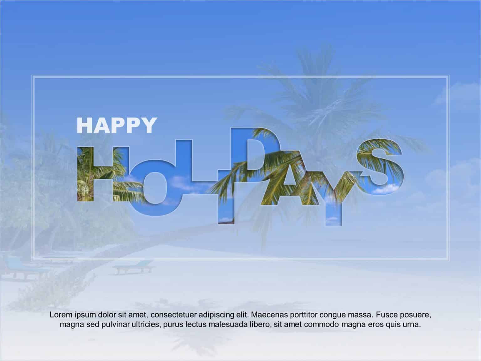 Holiday PowerPoint Templates