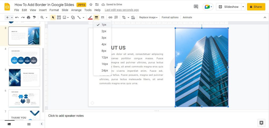 How to Add a Border in Google Slides | Google Slides Tutorial