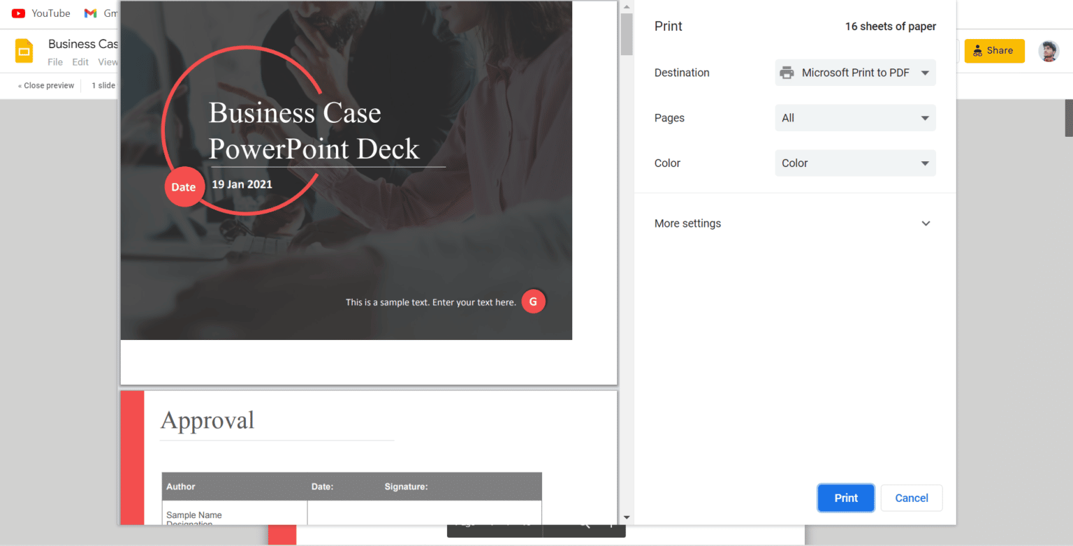How to print Google Slides With Notes | Google Slides Tutorial