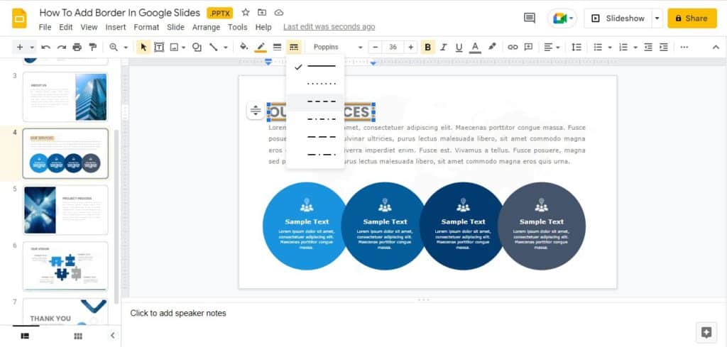 How to Add a Border in Google Slides | Google Slides Tutorial