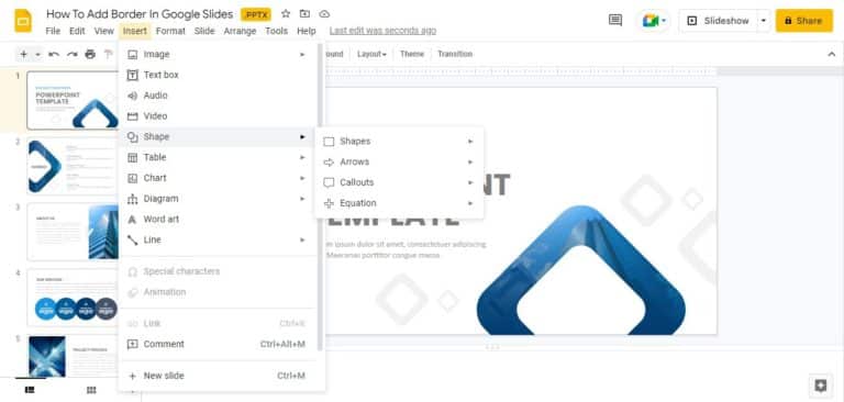 How to Add a Border in Google Slides | Google Slides Tutorial