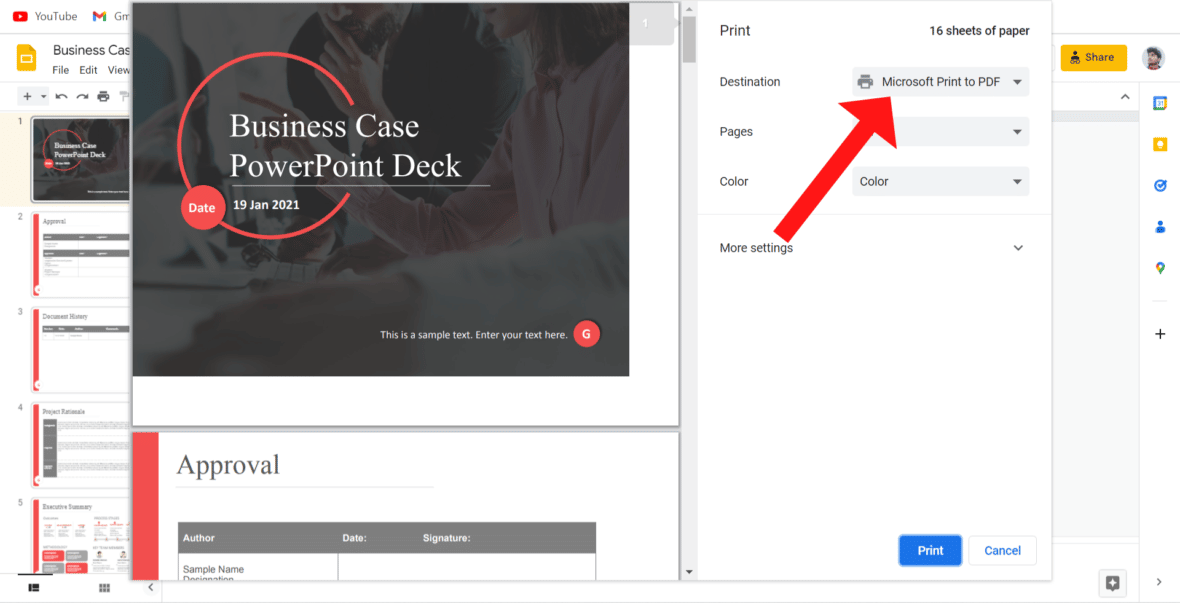 How to print Google Slides With Notes | Google Slides Tutorial