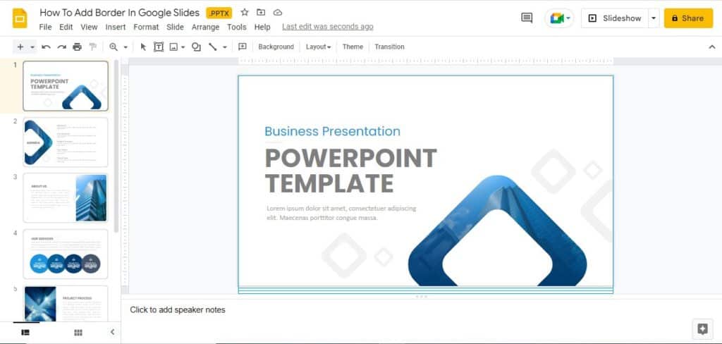 How to Add a Border in Google Slides | Google Slides Tutorial