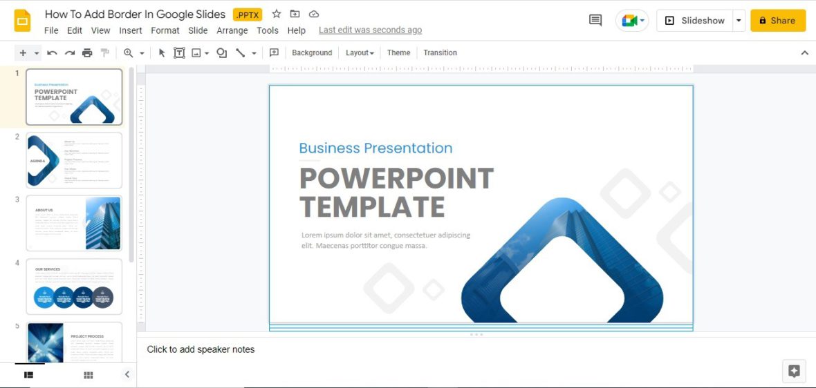 How to Add a Border in Google Slides | Google Slides Tutorial