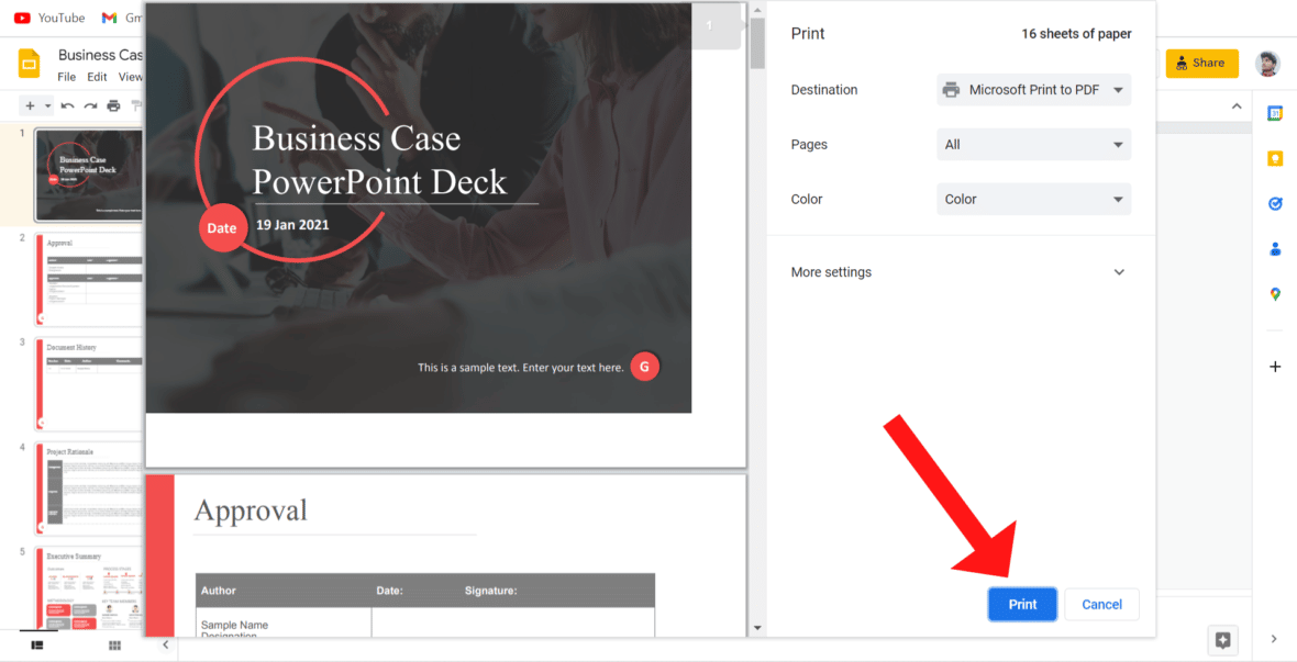How to print Google Slides With Notes | Google Slides Tutorial