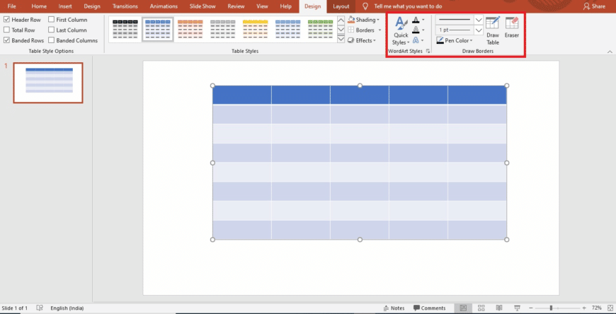 How To Make A Table In Powerpoint Powerpoint Tutorial 0162