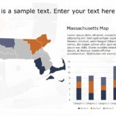 Massachusetts Map 2 PowerPoint Template