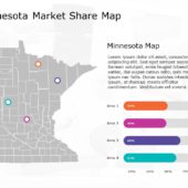 Minnesota Map 3 PowerPoint Template