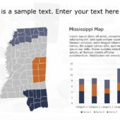 Mississippi Map 7 PowerPoint Template
