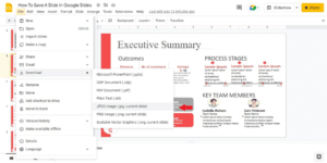 How to Save a Google Slide As An Image | Google Slides Tutorial