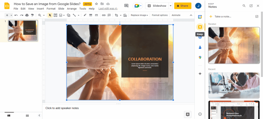 How to Save a Google Slide As An Image | Google Slides Tutorial