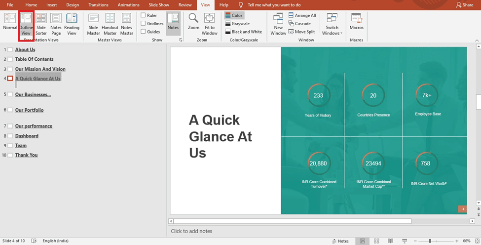 How To Make A Table Of Contents In PowerPoint 