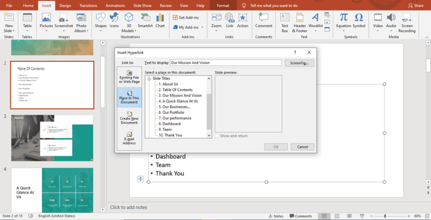 How To Make A Table Of Contents In PowerPoint?