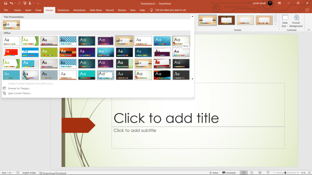 How To Create A Captivating Title Slide For Presentation?