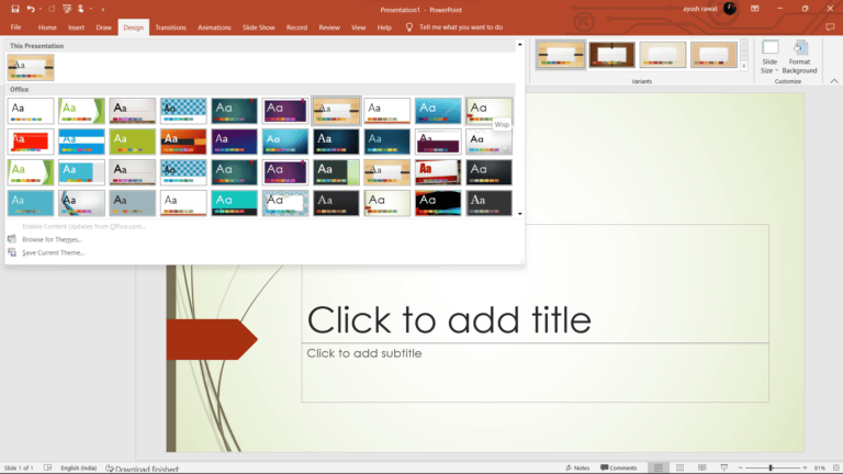 How To Create A Captivating Title Slide For Presentation?