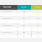 Modern Table Layout PowerPoint Template