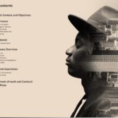 Four Points Table Of Content PowerPoint Template