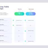 Modern Table Layout PowerPoint Template