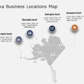 Alaska Map 8 PowerPoint Template