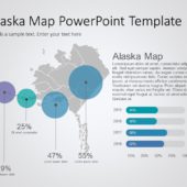 Alaska Map 7 PowerPoint Template