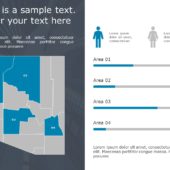 Arizona Map 4 PowerPoint Template