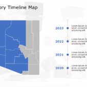 Arizona Map 7 PowerPoint Template
