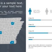 Arkansas Map 1 PowerPoint Template