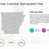 Arkansas Map 1 PowerPoint Template