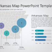 Arkansas Map 1 PowerPoint Template