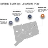 Connecticut Map 6 PowerPoint Template