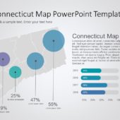 Connecticut Map 6 PowerPoint Template