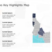 Idaho Map 6 PowerPoint Template