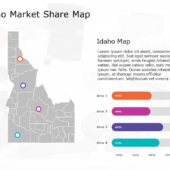 Idaho Map 6 PowerPoint Template