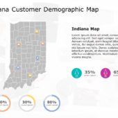 Indiana Map 7 PowerPoint Template